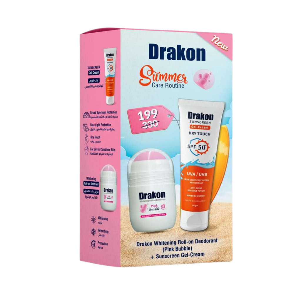 DRAKON SUMMER CARE ROUTINE (ROLL ON+ SUN SCREEN SPF50+ 60GM) OFFER