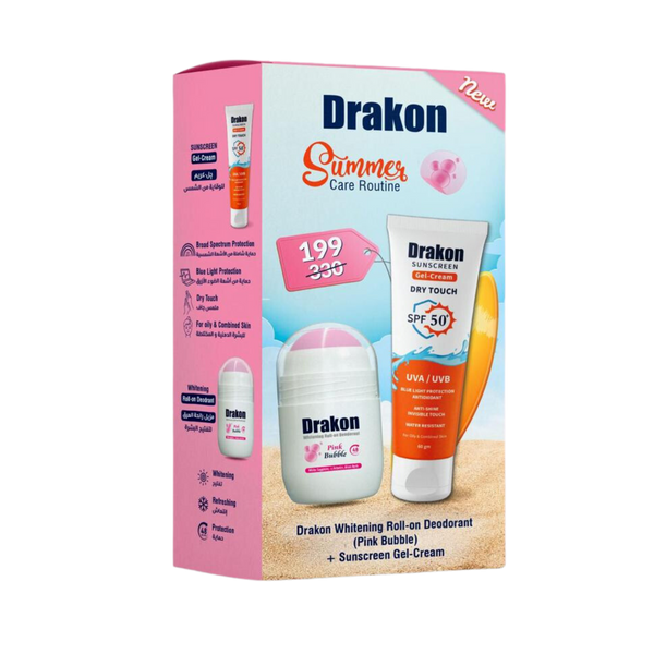 DRAKON SUMMER CARE ROUTINE (ROLL ON+ SUN SCREEN SPF50+ 60GM) OFFER