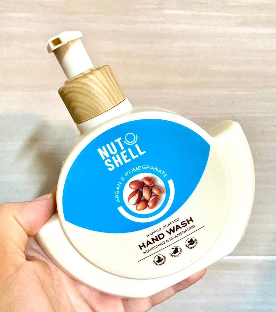 NUT SHELL ARGAN & POMEGRANATE HAND WASH 375ML | Anwar Store