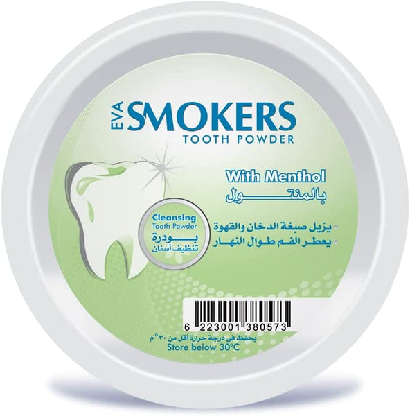 Eva Smokers Tooth Powder With Menthol, 40 gm | Anwar Store