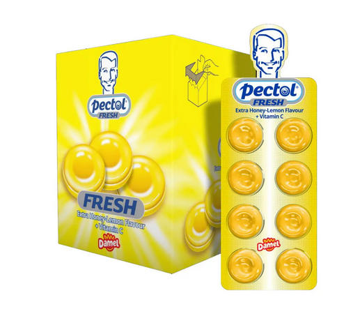 Pectol Lemon drops without sugar with vitamin C 1 strip