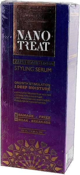 NANO TREAT ANTI-HAIR LOSS STYLING SERUM WITH DEEP MOISTURE FOR DAMAGE ...