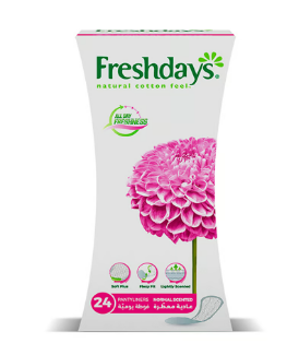 FRESH DAYS NORMAL SCENTED 24 PANTYLINERS | Anwar Store