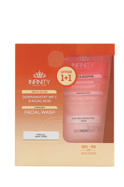 INFINITY INSTA GLOW FACIAL WASH 150ML + INFINITY INSTA GLOW FACIAL WASH ...