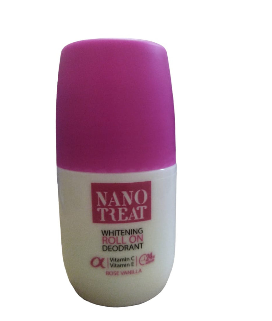 NANO TREAT WHITENING ROLL ON DEODORANT ROSE VANILLA 50ML