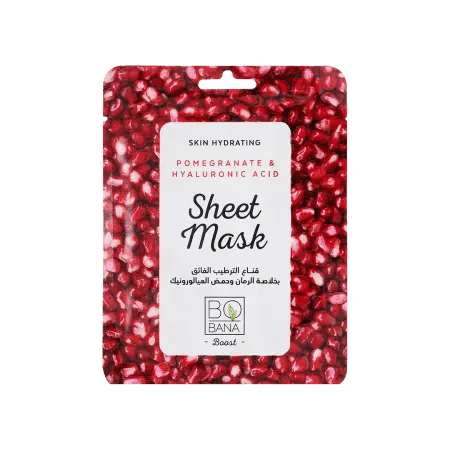 BOBANA POMEGRANATE & HYALURONIC ACID SHEET MASK | Anwar Store