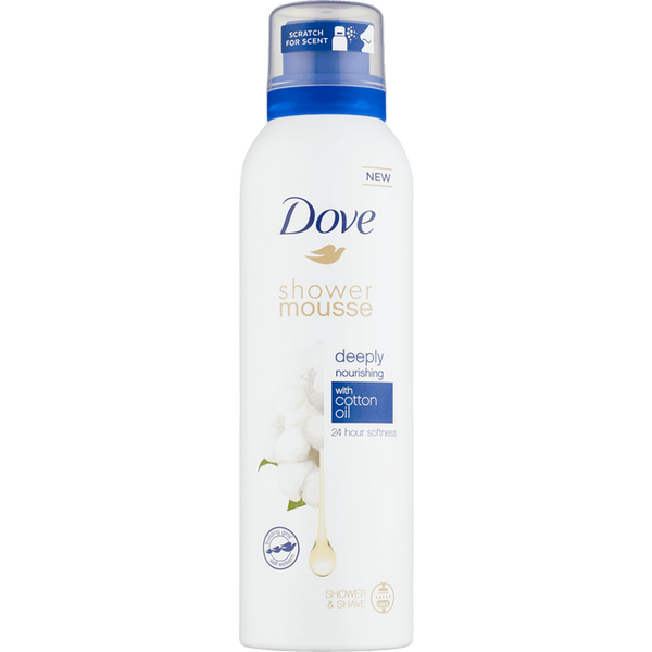 DOVE SHOWER MOUSSE DEEPLY NOURISHING WITH COTTON OIL 200ML
