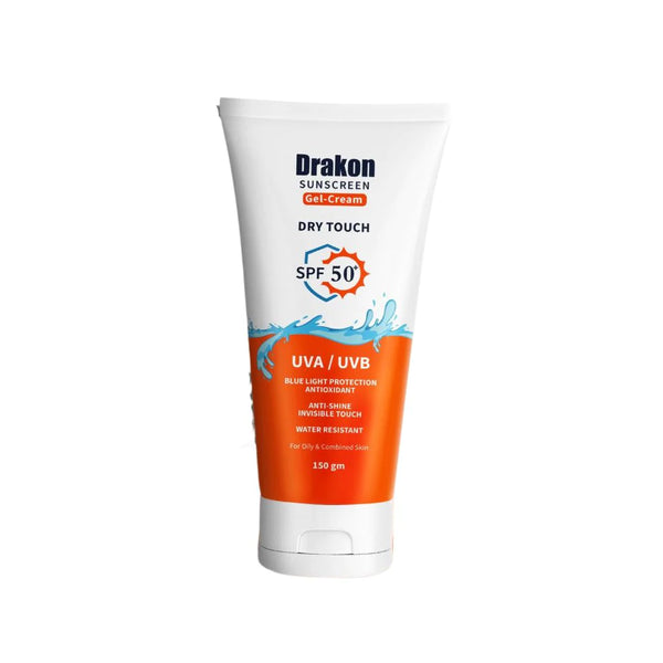 DRAKON SUNSCREEN GEL CREAM DRY TOUCH SPF50+ 150GM | Anwar Store