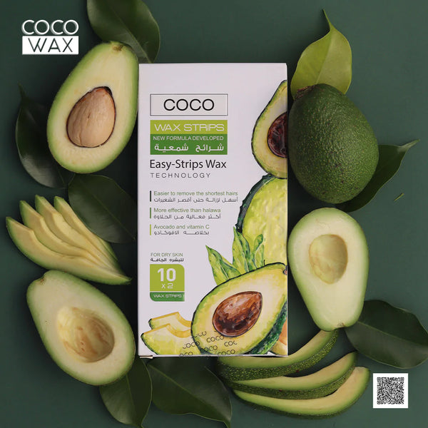 COCO EASY- WAX STRIPS FOR DRY SKIN AVOCADO | Anwar Store