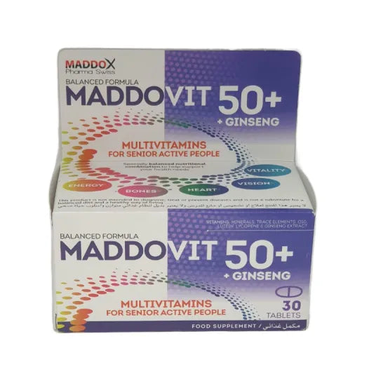 MADDOVIT 50+GINSENG 30 TABLETS | Anwar Store